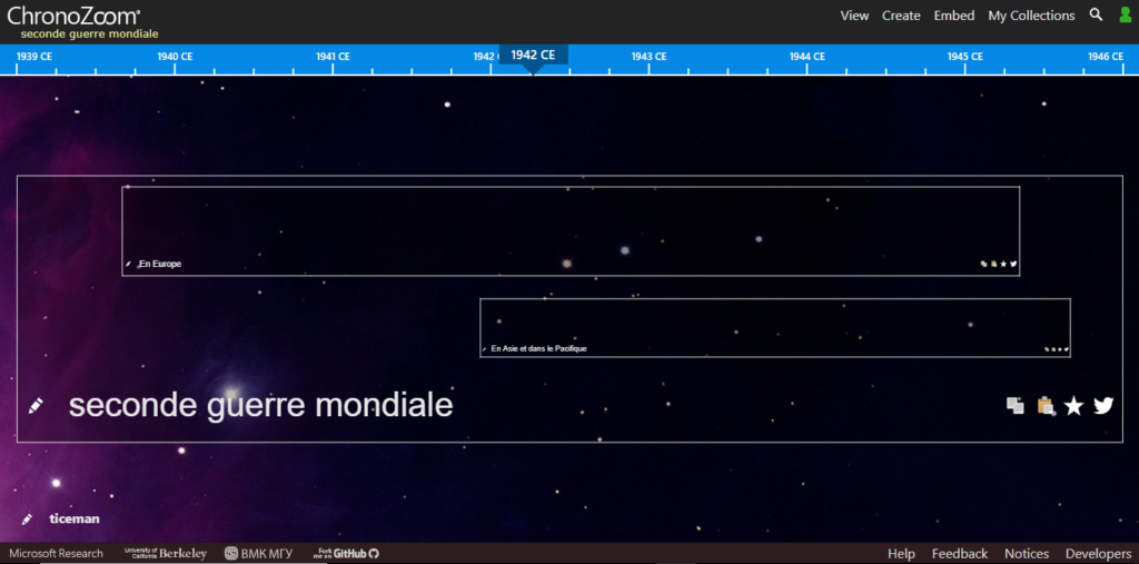 ChronoZoom:un service en ligne pour créer et visualiser des frises ...