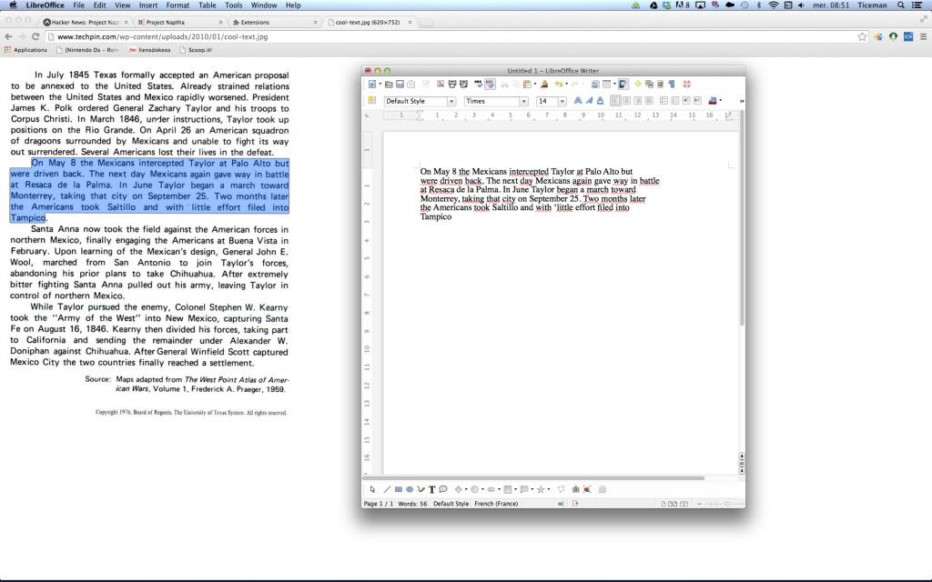Project Naptha: une extension chrome pour copier coller le texte ...