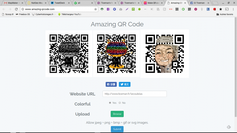Amazing Qrcode: Apportez un peu de fun à vos QR code – Le coutelas de ...