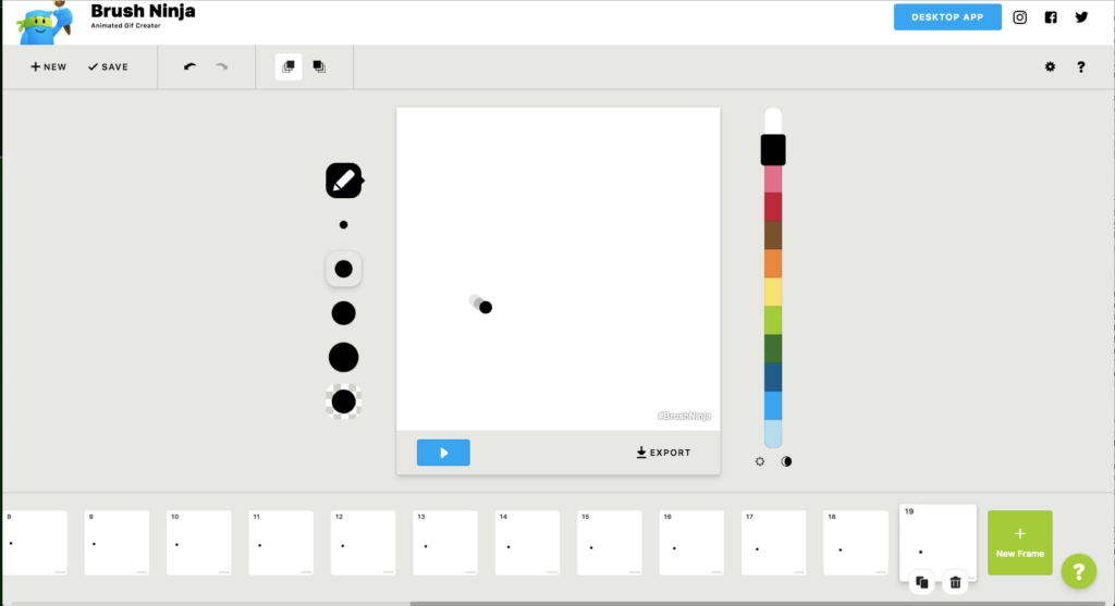 Brush ninja: créez vos gifs animés en dessinant et initiez vous à l ...