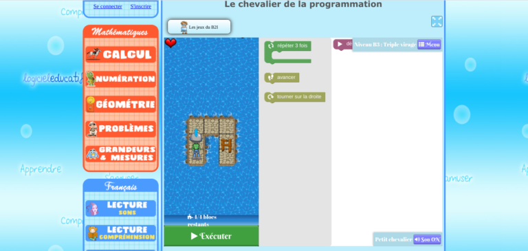 Le chevalier de la programmation : un autre jeu pour l’initiation à la ...