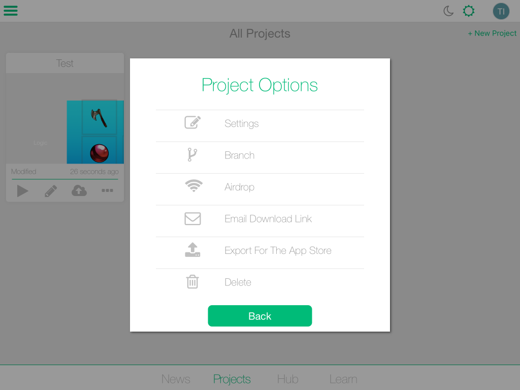 Hyperpad: créer des applications, des jeux, des fichiers interactifs ...